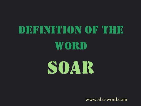 Definition of the word "Soar"