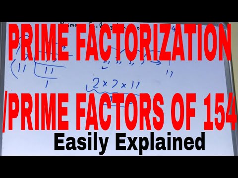 Prime factorization of 154|Prime factors of 154|Write prime factorization of 154|154 prime factors