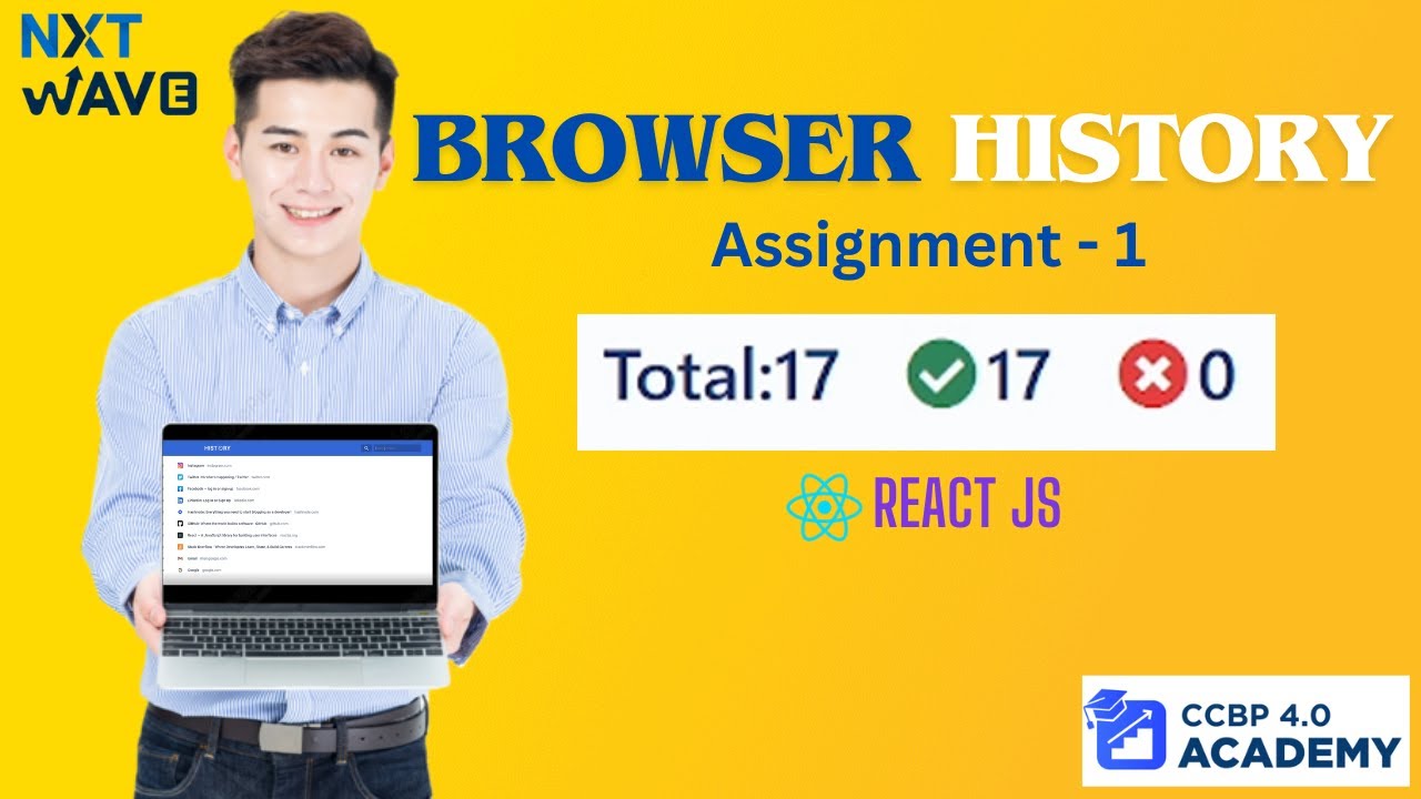 Browser History | Assignment - 1 | Nxt Wave | CCBP | with GitHub Link!