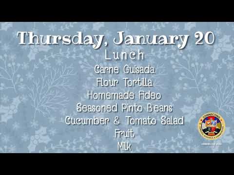 Lunch Menu 1/17/22- 1/21/22