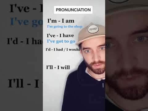 Improve your pronunciation with these contractions