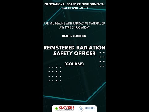 Registered Radiation Safety Officer
