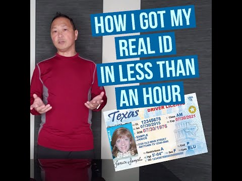 SCHEDULE ONLINE TO GET YOUR TEXAS REAL ID IN LESS THAN AN HOUR