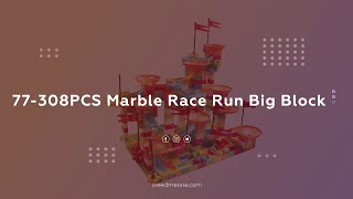 Children's Marble Race Run Big Block Set (308-Pieces) | Gadget Hacks