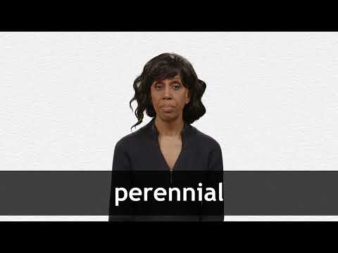 How to pronounce PERENNIAL in American English