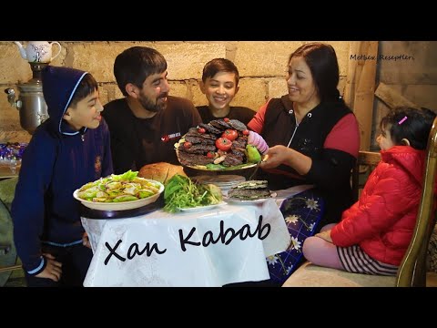 Delicious Khan KABAB and Julien Salad Young Family Tableau in Village Life