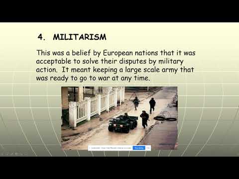 WWI Militarism