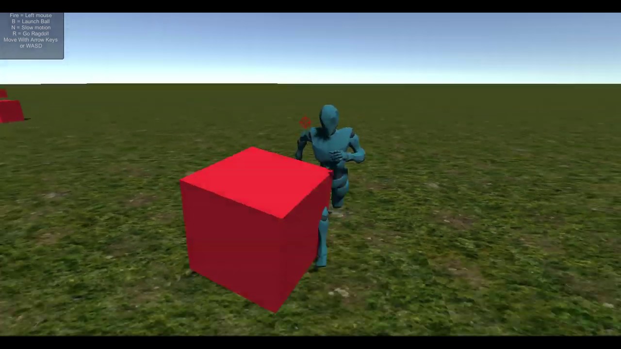Dynamic Ragdoll Unity3D package demo
