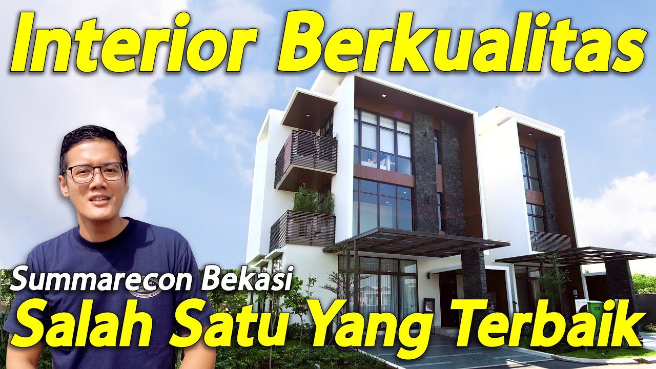 Modern Minimalist 3-Story House with Quality Interior in Summarecon Bekasi