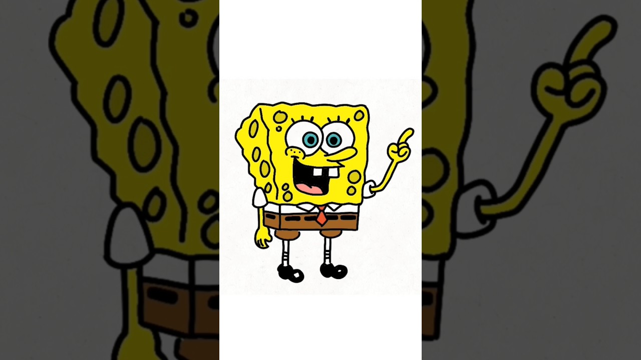 DESENHANDO O BOB ESPONJA #desenho #bobesponja #shorts