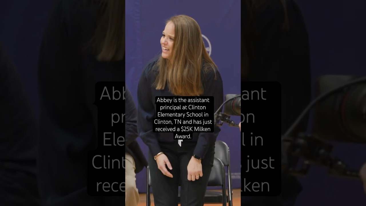 TN Assistant Principal Surprised With Prestigious $25K #MilkenAward | #shorts