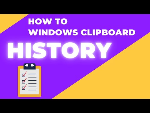 Windows Tips - How to Access Windows Clipboard History