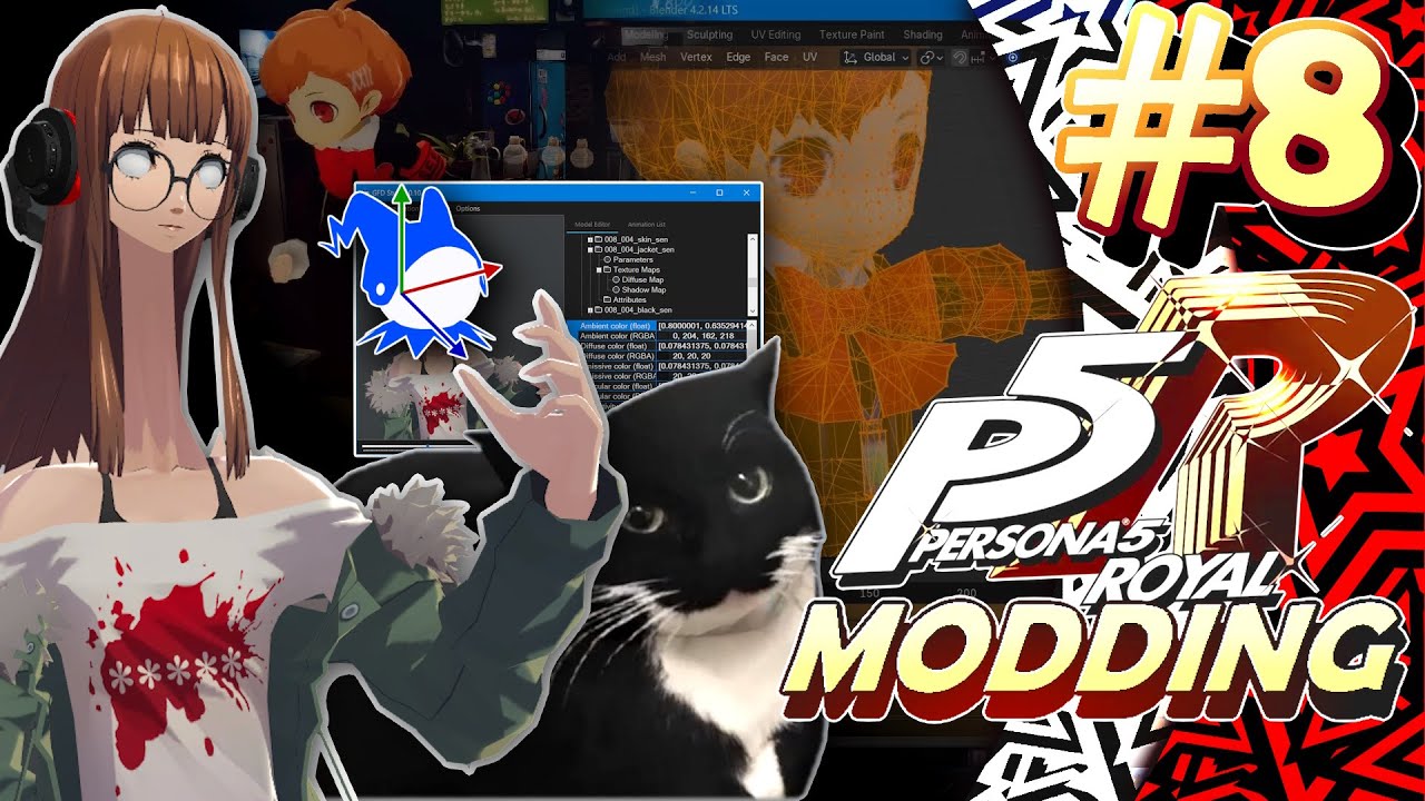P5R Modding Guide #8  - Models & Animations (GMD/GAP)