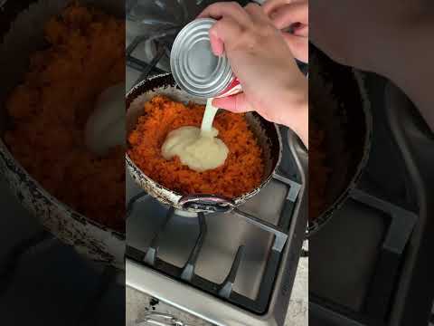 CARROTS + CONDENSED MILK, 3-INGREDIENT DESSERT #shorts