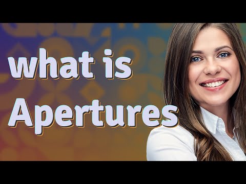 Apertures | meaning of Apertures