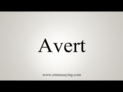 How To Say Avert