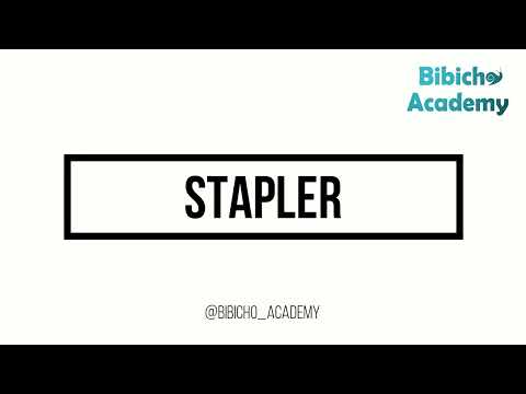 How to pronounce STAPLER in American English.