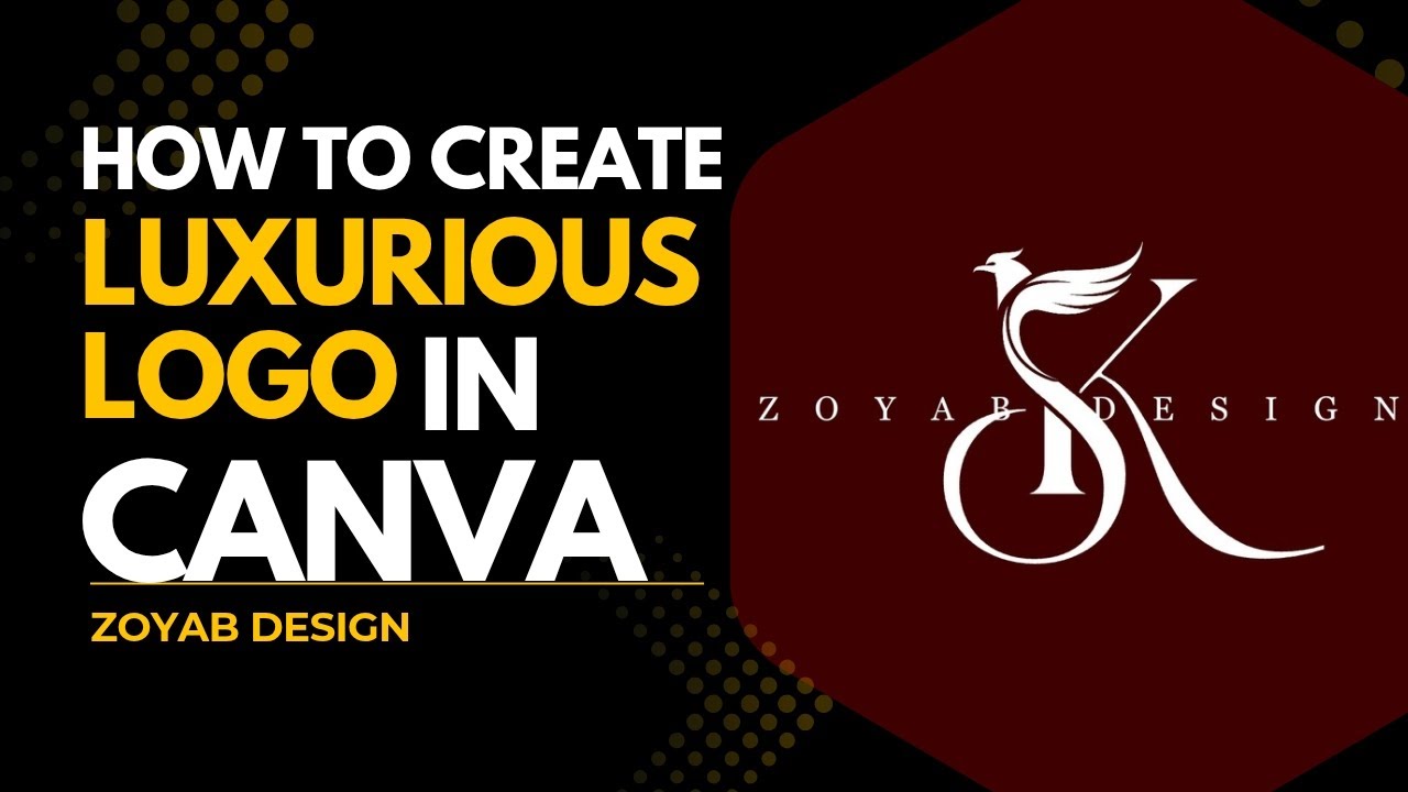 How to Create Luxury SK Monogram Logo in Canva | Step-by-Step Logo Design Tutorial