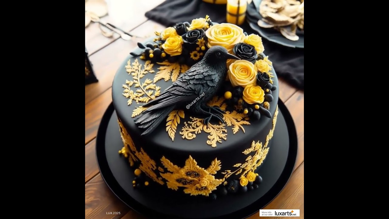 Eerie and Elegant: Crow Cakes for Halloween and Beyond