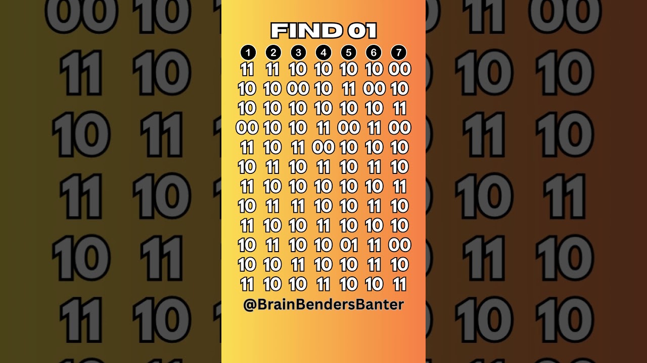 Test Your Observation Skills With This FAST Number Game! #shorts