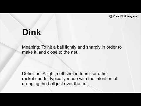 Dink Meaning