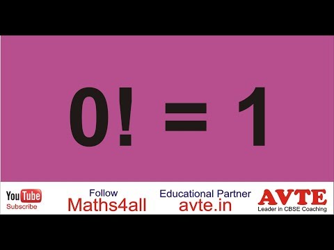 why zero factorial is one