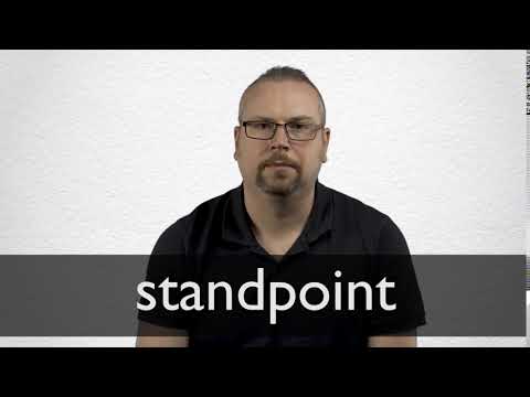 STANDPOINT definition and meaning | Collins English Dictionary