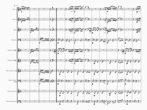 The Entertainer for wind ensemble
