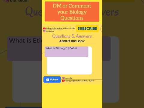 What is Etiology ? | Definition of Etiology #shorts #etiology #disease #biology #bivkedar