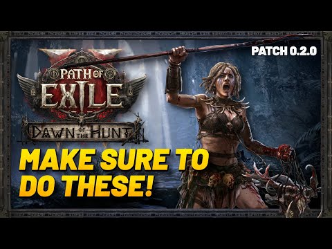 PoE 2 - The 10 BEST Tips for NEW PLAYERS | 0.2.0 Dawn of the Hunt