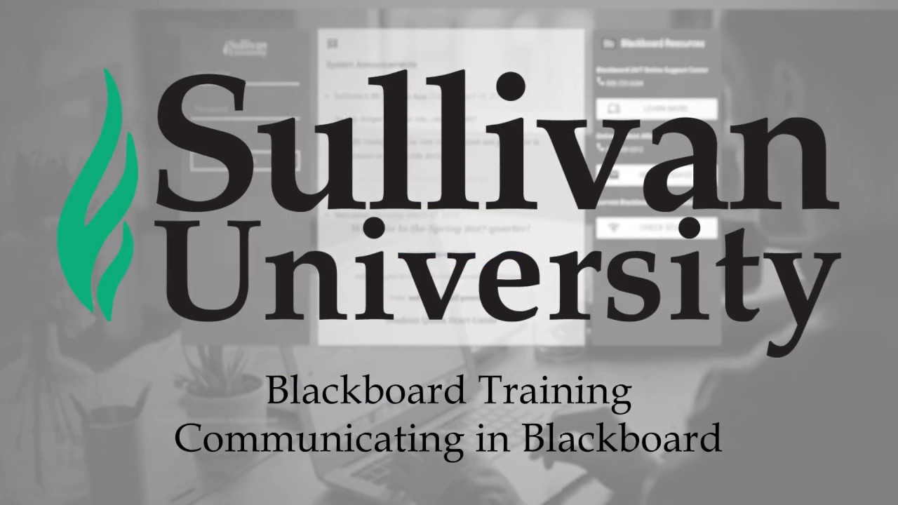 Blackboard Tutorial - Communicating in Blackboard