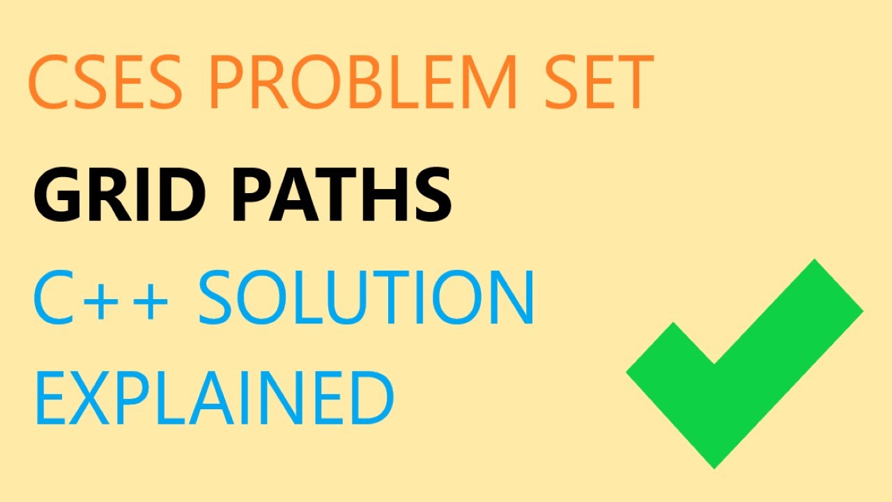 CSES Grid Paths | Dynamic Programming | C++ solution | Simple Dynamic Programming