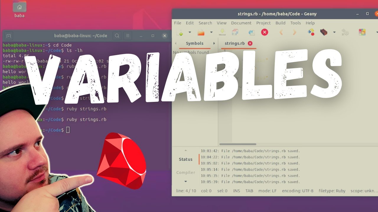 Ruby Course - Lesson 04, Variables