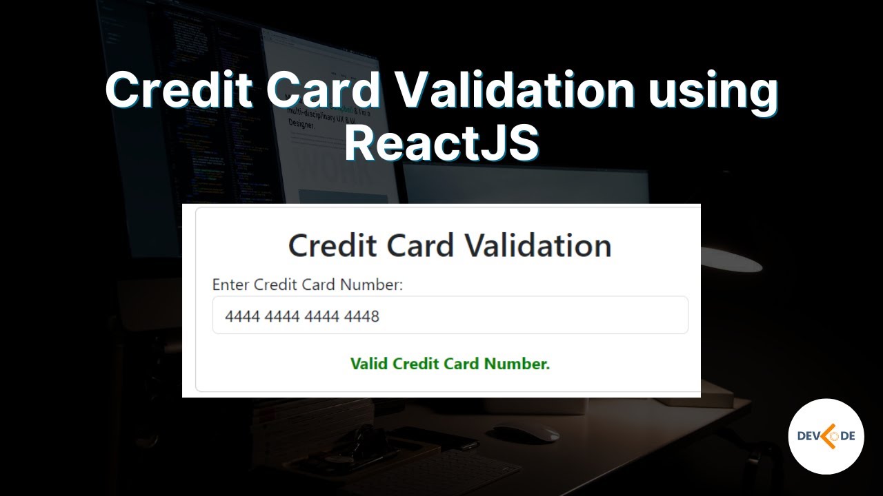 React Credit Card Validation in Real Time | Complete Step-by-Step Guide