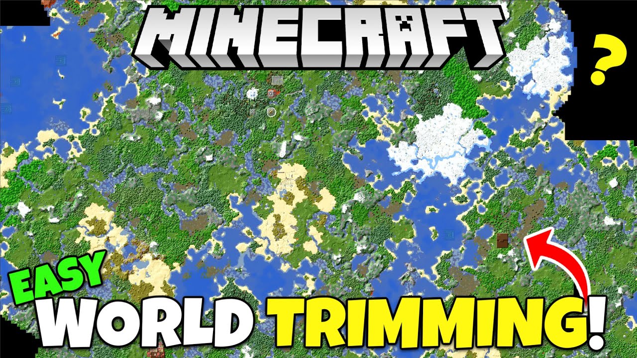 How To EASILY Trim Your Minecraft Worlds! Reduce Lag & File Size Tutorial! Minecraft Bedrock & Java