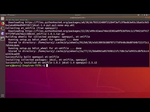 Python Import Error ModuleNotFoundError : No Module Named Openpyxl