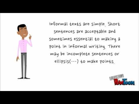 Formal or Informal Writing