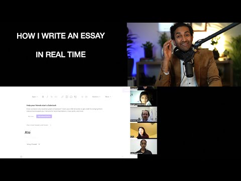 How To Write Fast | I Write an Op-Ed in 18 Mins in Front of a Live Audience
