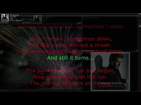 Thomas Anders – The Journey of Life • song with synchronized/karaoke lyrics
