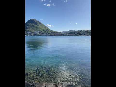 about 10 seconds of Lugano Lake from Parco Ciani, Lugano