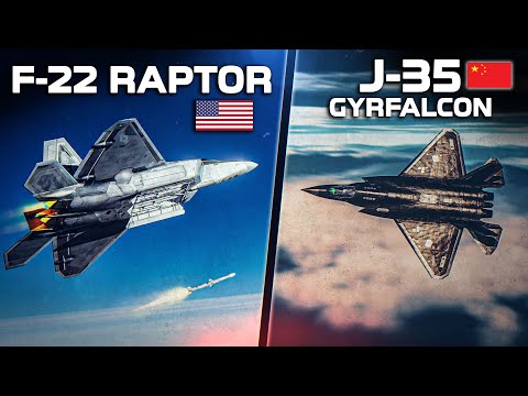 F-22 Raptor Vs J-35 Gyrfalcon | Behind Enemy Lines | Digital Combat SImulator | DCS |