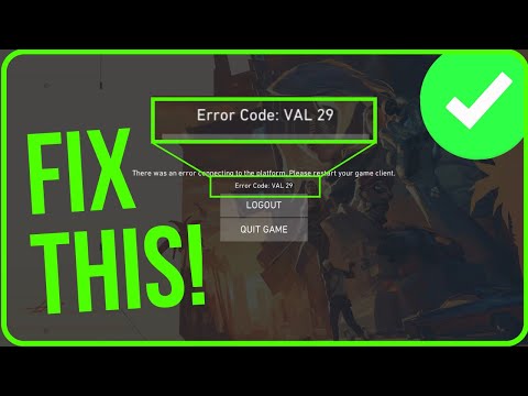 [FIXED] VALORANT ERROR CODE VAL 29 | How to Fix Error Code VAL 29 Valorant