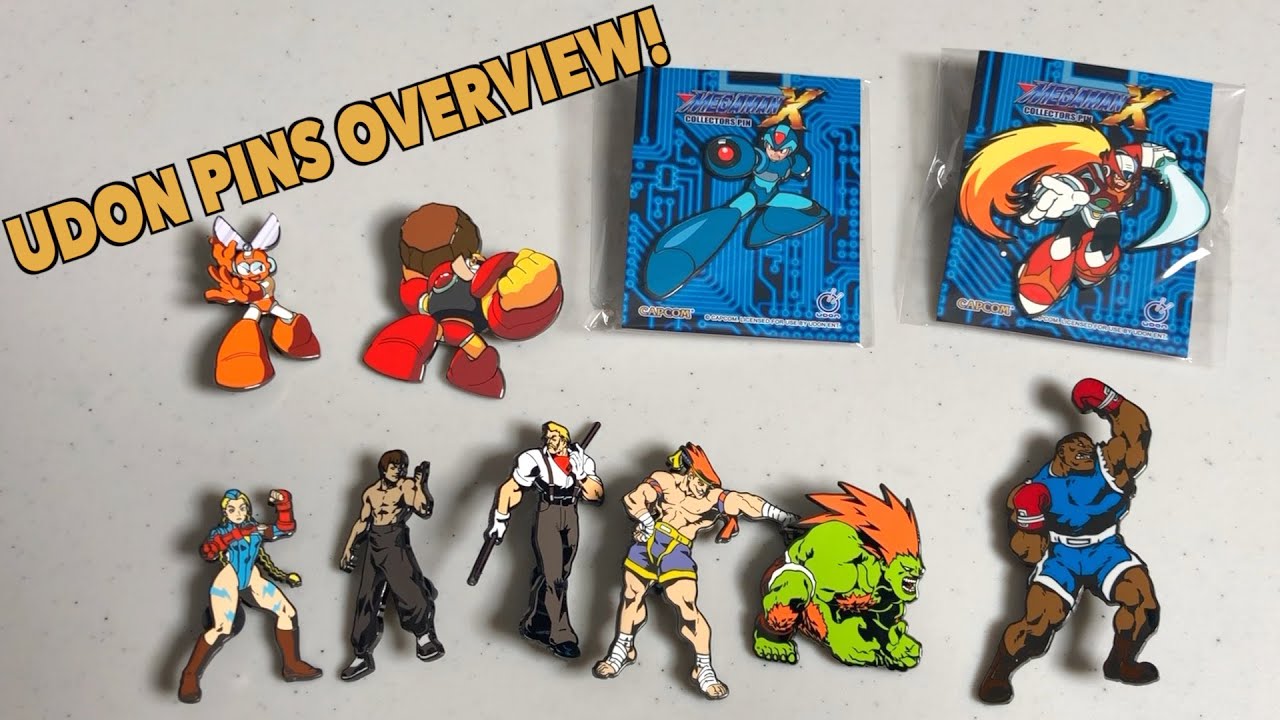 Street Fighter & Mega Man Pins from UDON!