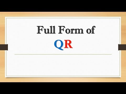 Full Form of QR || Did You Know?