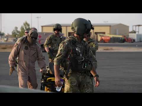 U.S. Army medics from the 40th Combat Aviation Brigade instruct Joint medivac training