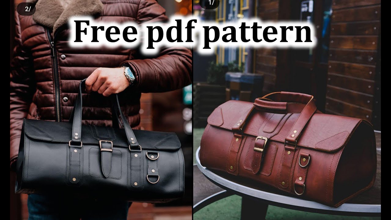pdf Pattern for leather travel bag.one of the beautiful bag