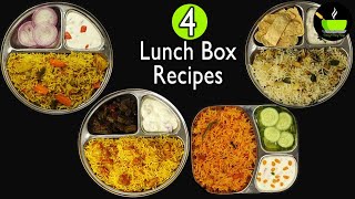 4 Easy Rice Recipes | Lunch Box Recipes | Variety Rice Recipes | Indian ...