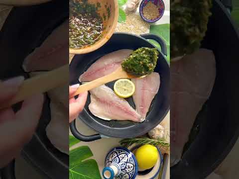 Easy Fish Dinner with Herbs Sauce 🐟