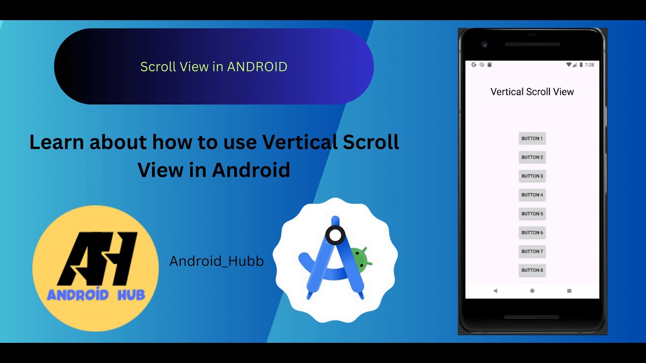 Scroll View in Android Studio | Java | Android Studio | Scroll View @android_hubb