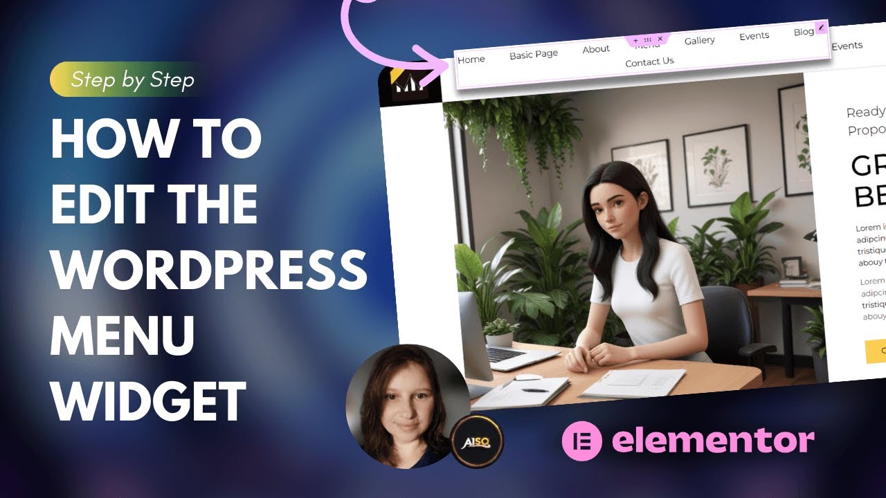 [Elementor Pro Tutorial] Header - How to Edit the WordPress Menu Widget